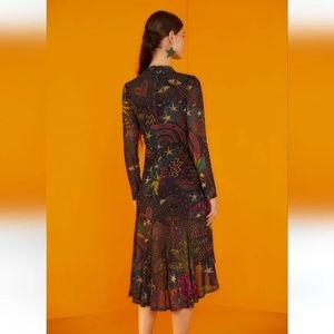 FARM Rio | Dresses | Nwt Farm Rio Black Amazonia Tulle Midi Dress ...